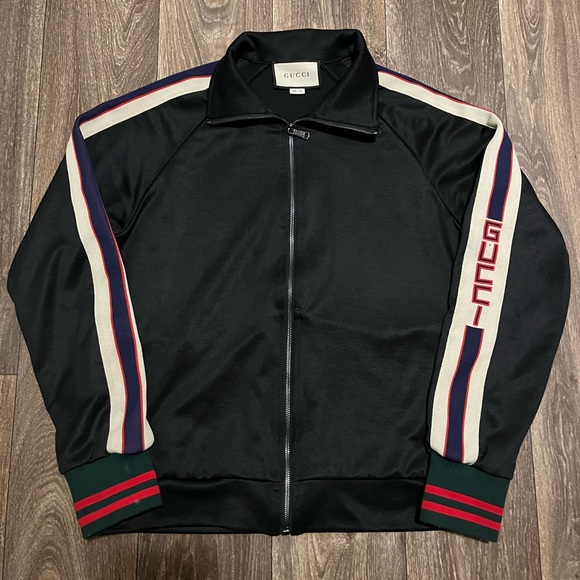 Gucci | Jackets & Coats | Gucci Technical Jersey Track Jacket | Poshmark